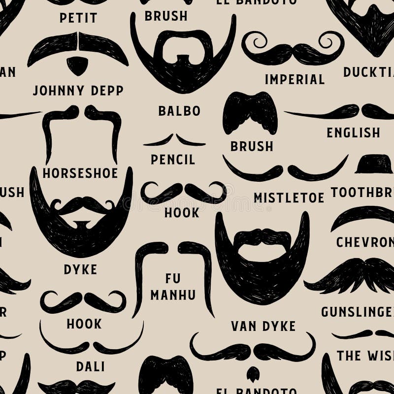 Mustache Styles Vector Stock Illustrations – 418 Mustache Styles Vector ...