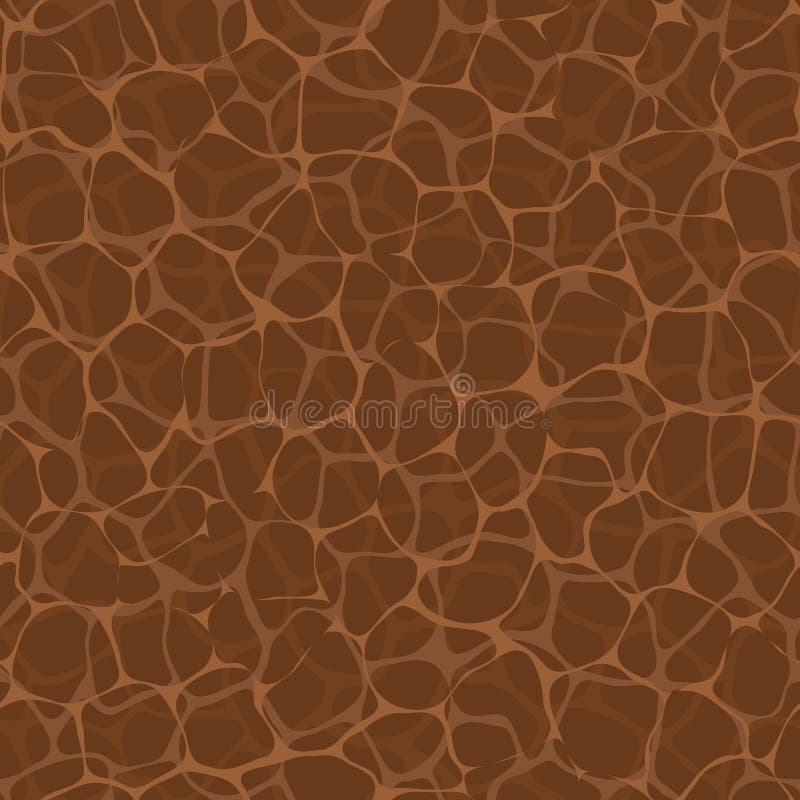 Vector Seamless Pattern - Bio Net. Brown Nature Square Texture Stock ...