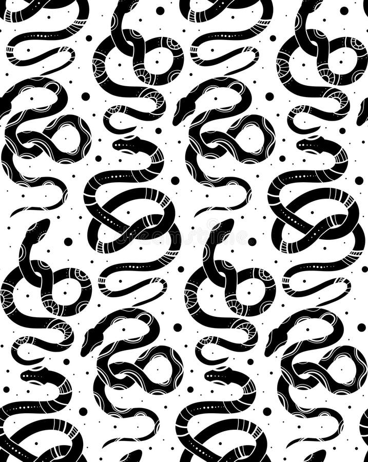 Celestial Snake Black White Stock Illustrations – 304 Celestial Snake ...