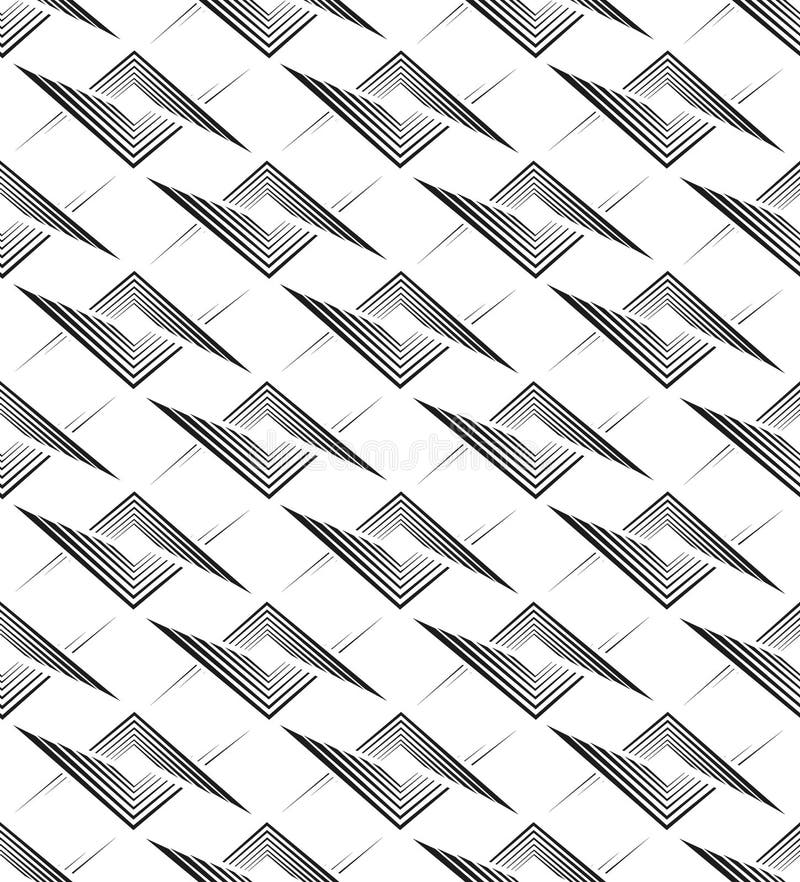 Vector Seamless Pattern of Black Lines in the Form of Squares and ...