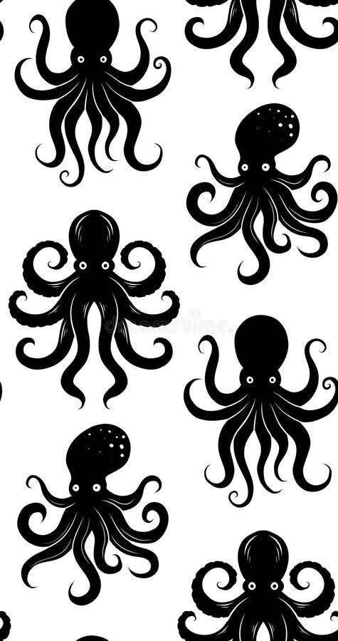 Scary Black Octopus Stock Illustrations – 981 Scary Black Octopus Stock ...