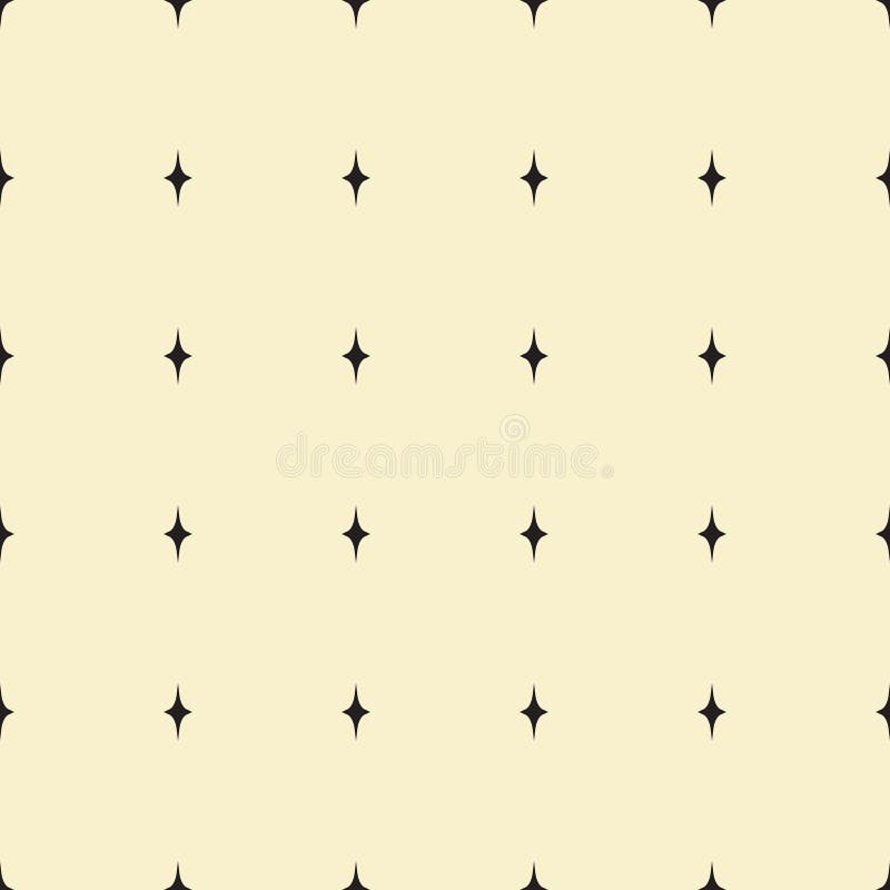 Vector Seamless Pattern with Black Stars. Tile Texture Stock Vector ...