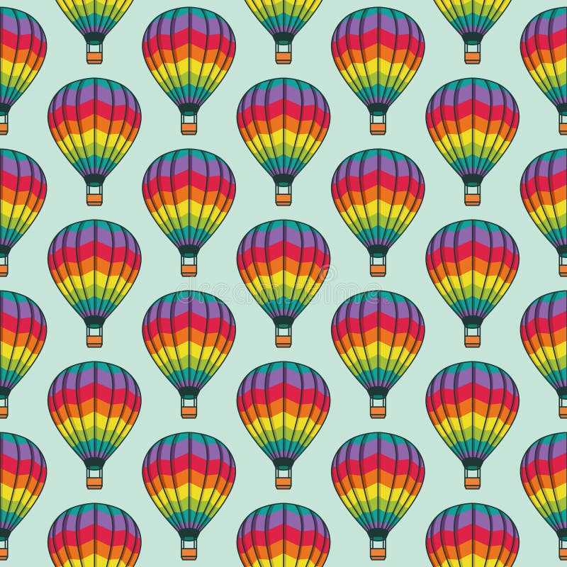 Balloons Texture Repeat Modern Pattern Design Stock Illustration ...