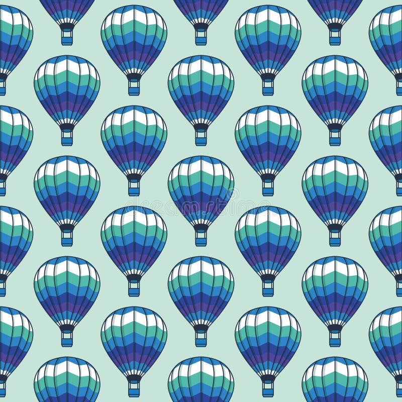 Vector Seamless Pattern with Bright Balloons. Texture Design Stock ...