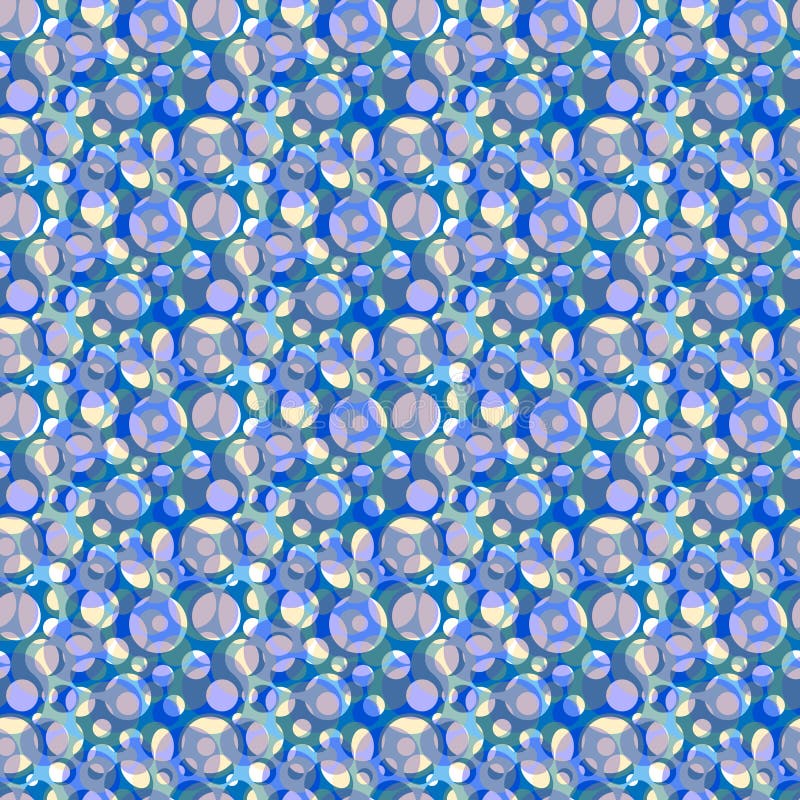 Vector, Seamless Pattern of Bubbles in Pale Blue Colors. Background for ...