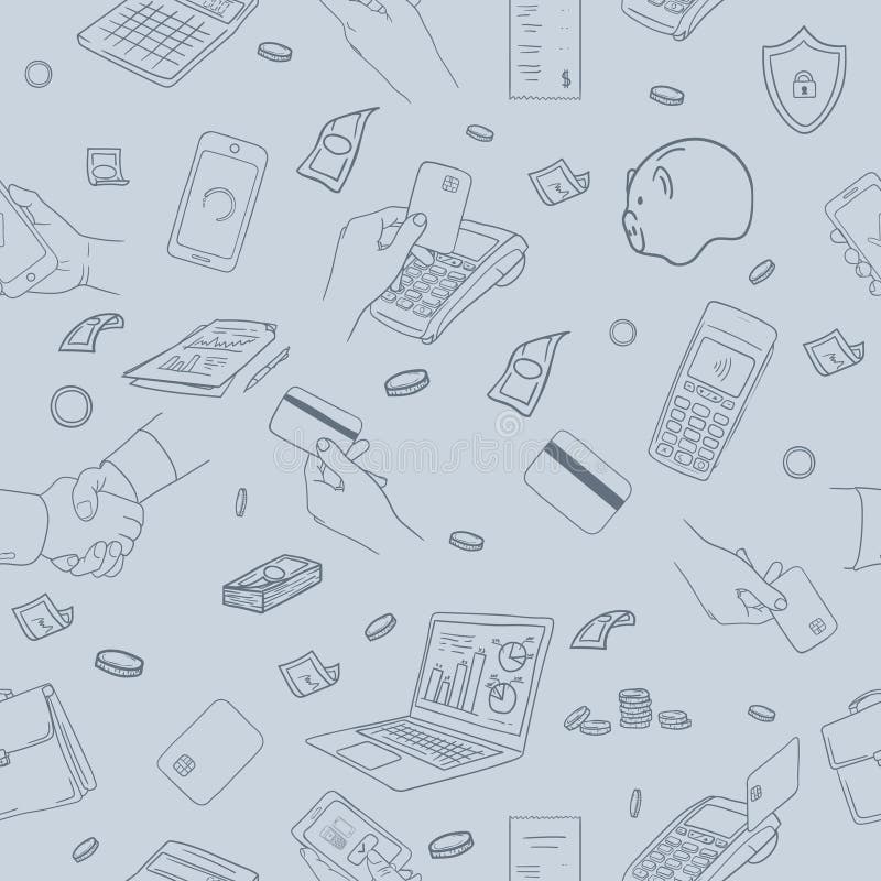 Seamless Pattern with Symbols and Icons of Global Warming, Climate ...