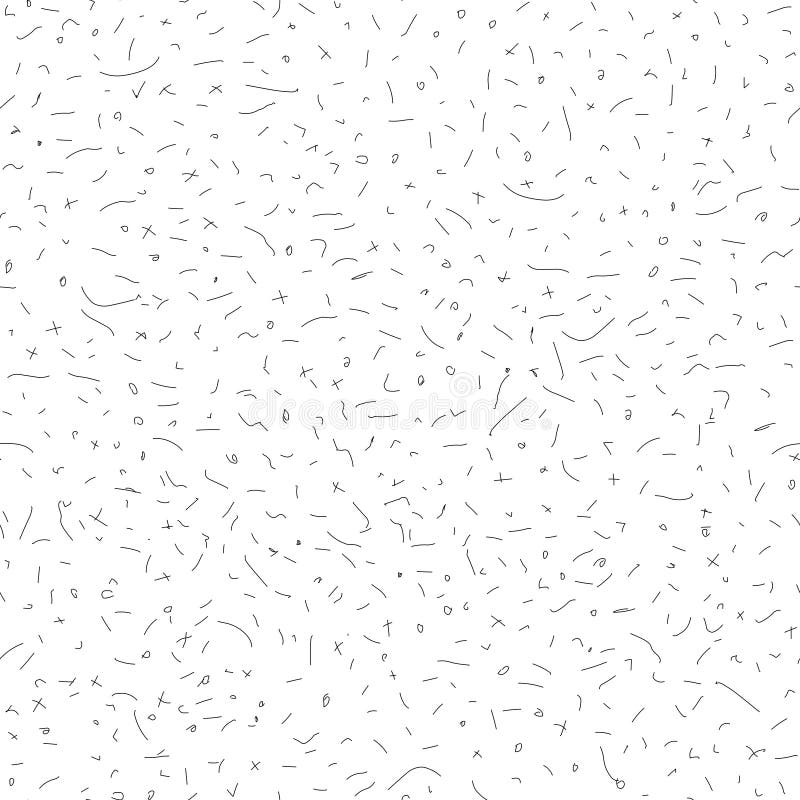 Vector Seamless Pattern of Chaotic Dust on White Background Stock ...
