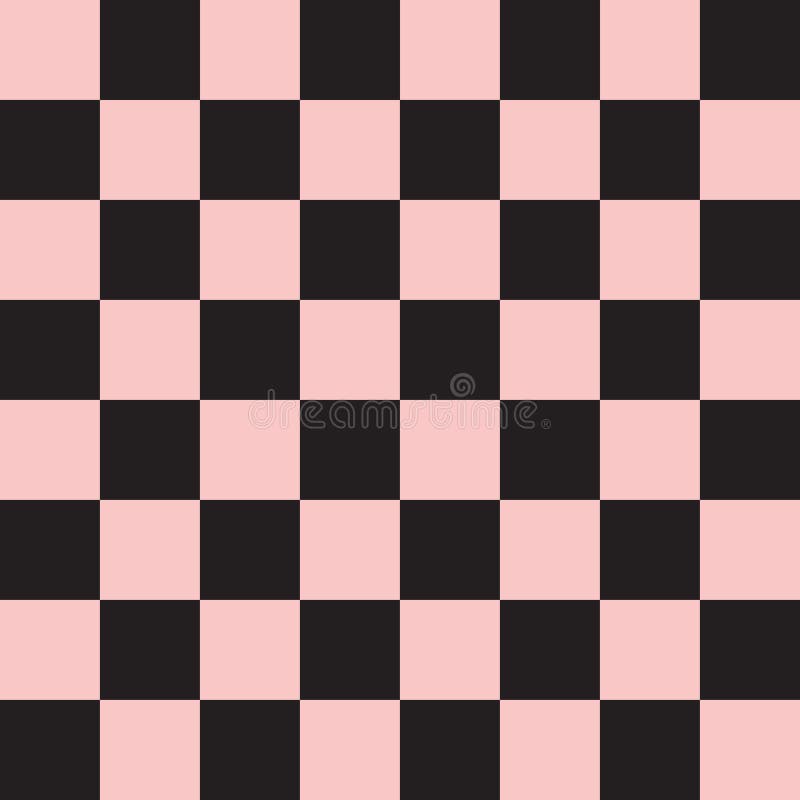 Vector Seamless Pattern of Checkered Chess Board Stock Illustration ...