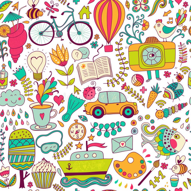 Doodles Vector Pattern Stock Illustrations – 66,967 Doodles Vector ...
