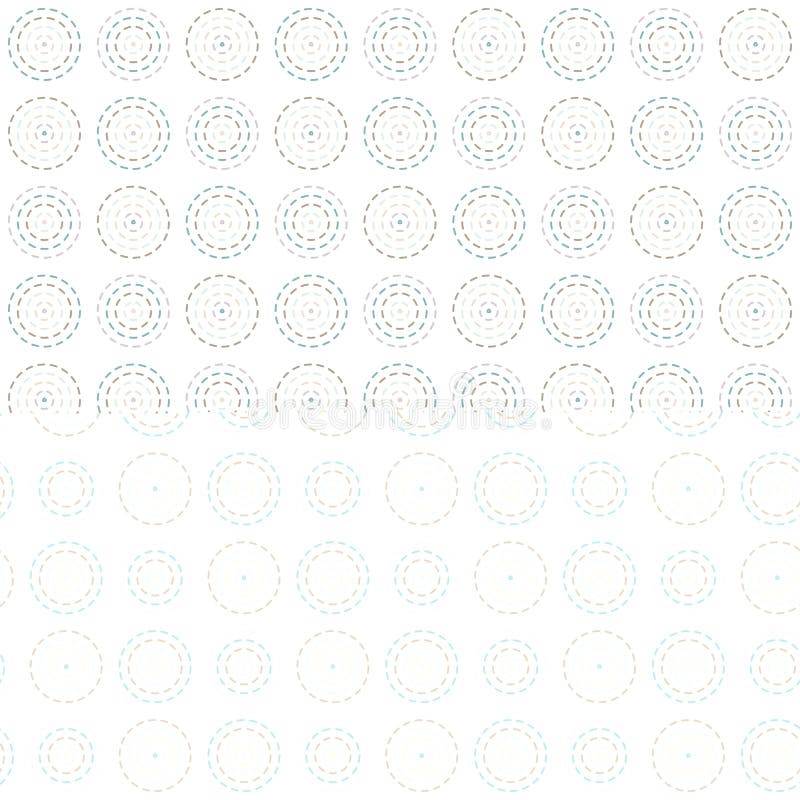 Vector Seamless Pattern Circles, Simple Geographic Shapes Stock Vector ...