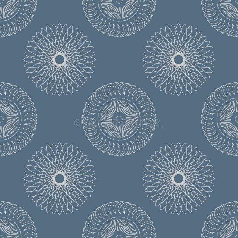 Vector Seamless Pattern with Circular Elements Stock Vector ...