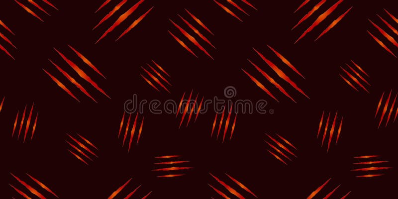 Vector Seamless Pattern with Claw Marks, Halloween Illustration ...