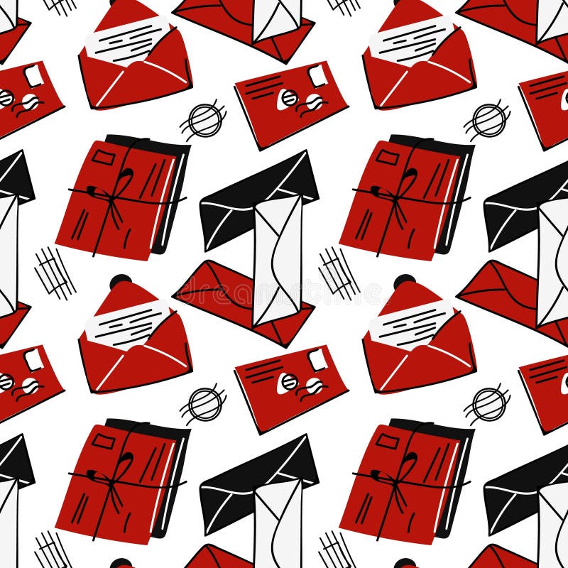 Stack of Postal Envelopes. 3D Illustration Stock Illustration ...