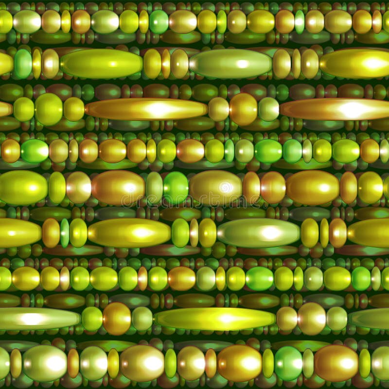 Vector Seamless Pattern with Colored Beads Stock Vector - Illustration ...