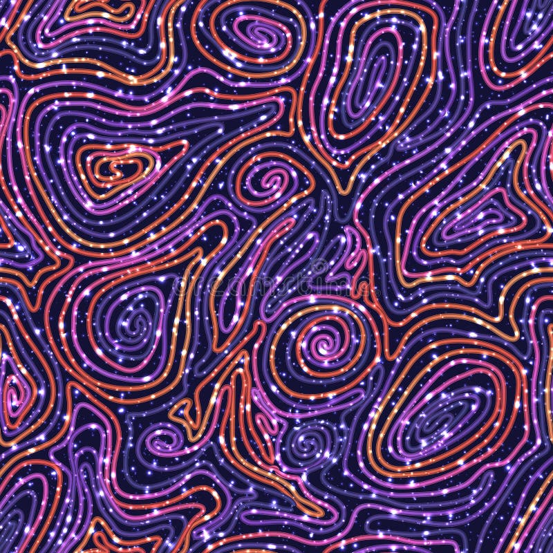 Vector Seamless Pattern with Colored Threads Stock Vector ...