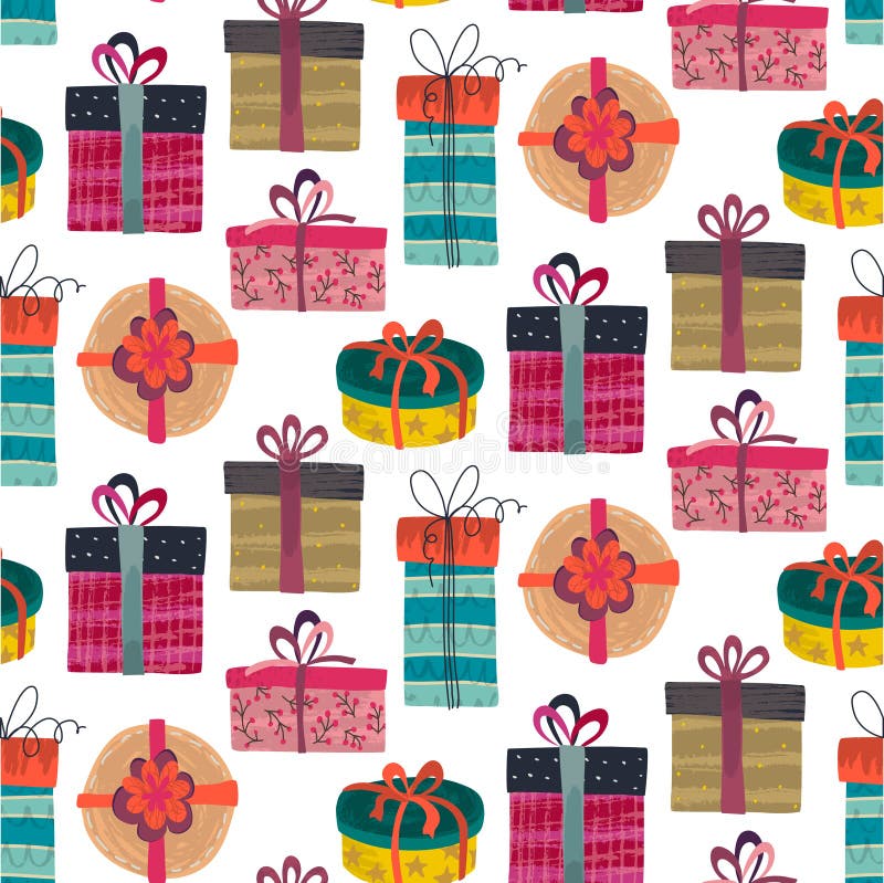 Christmas Gift Wrap Textures Stock Illustrations – 286 Christmas Gift ...
