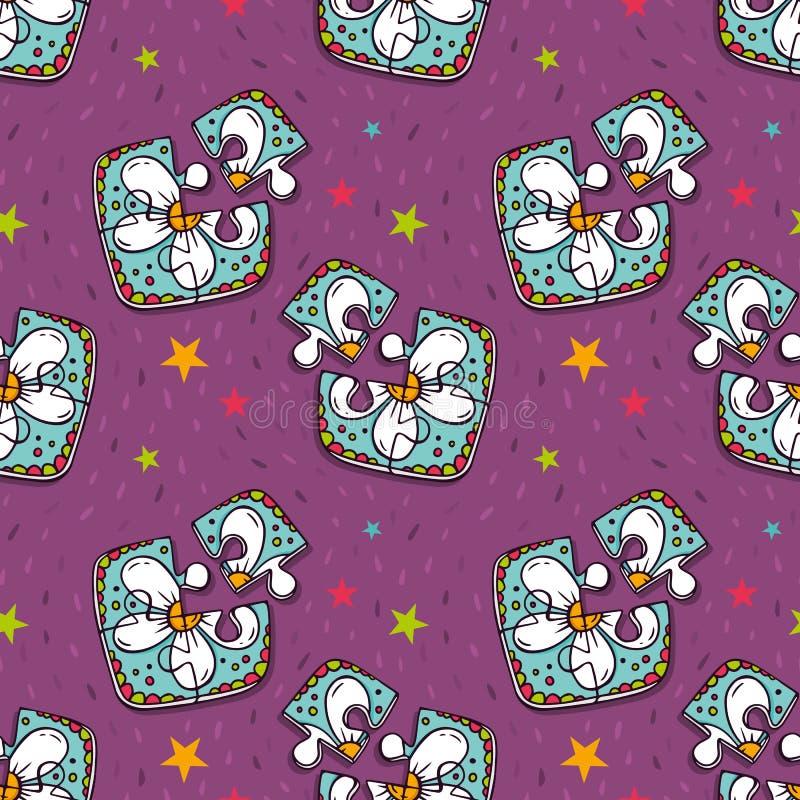 Vector Seamless Pattern with Colorful Jigsaw Puzzles Stock Vector ... Vector Seamless Pattern with Colorful Jigsaw Puzzles Stock Vector ...