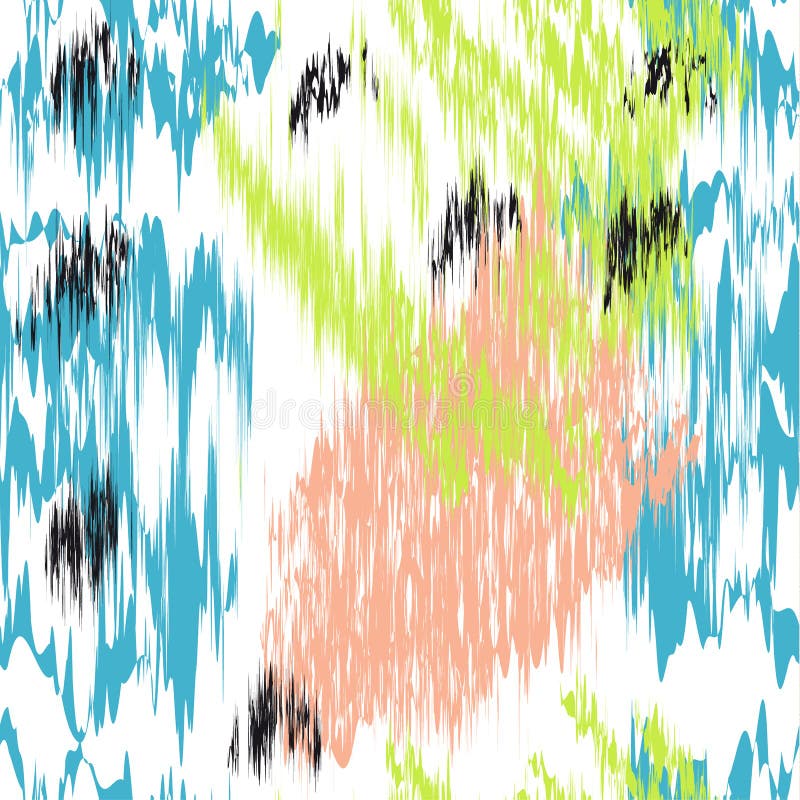 Vector Seamless Pattern with Colorful Vibrations Stock Vector ...