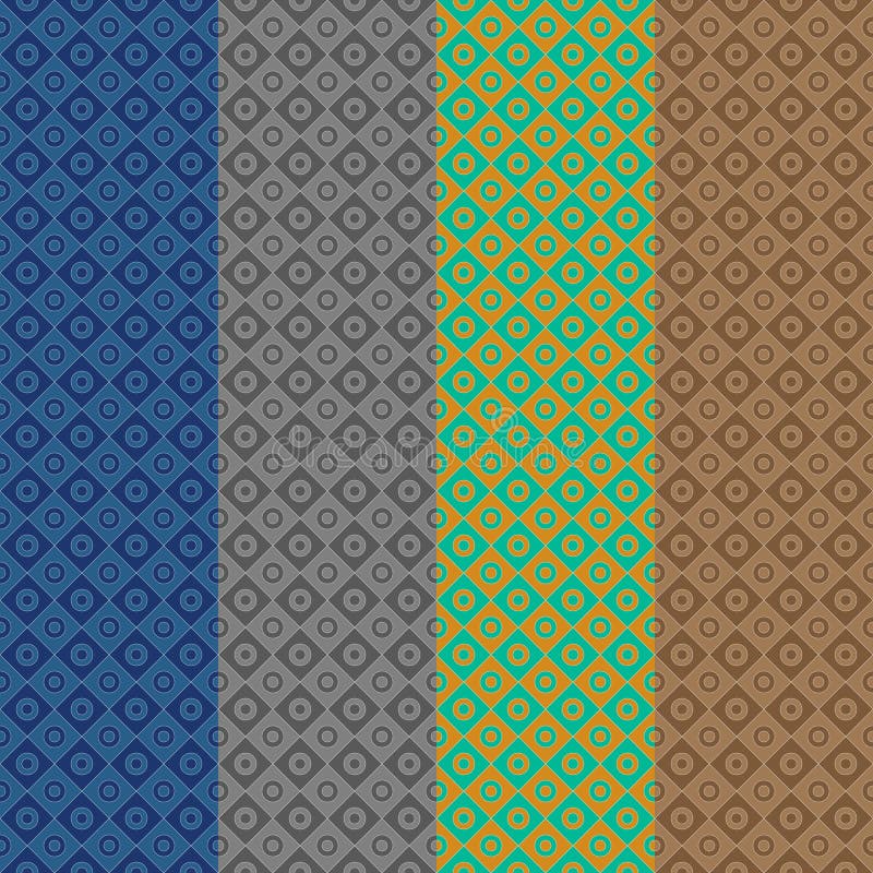 4 Columns of Different Colors Pattern with Donut Shapes Inside Stock ...