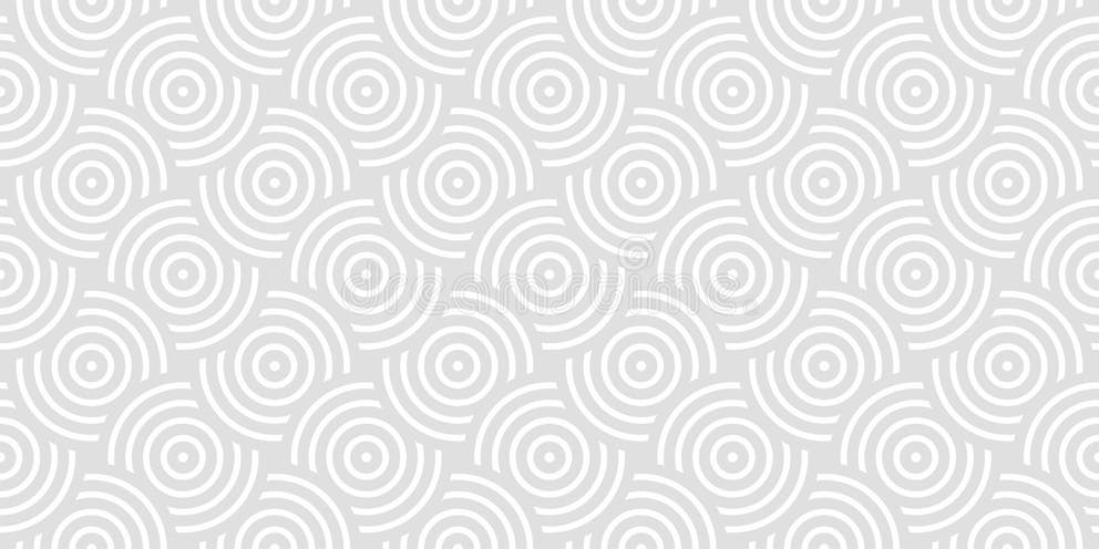 Vector Seamless Pattern with Concentric Circles. Geometric Abstract ...