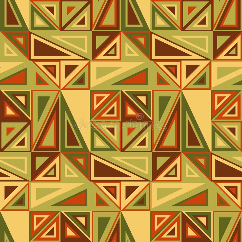 Vector Seamless Pattern Consists Of Geometric Elementsthe Elements Have A Triangular Shape And