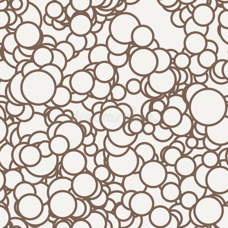 Vector Seamless Pattern of Contour Circles Stock Vector - Illustration ...