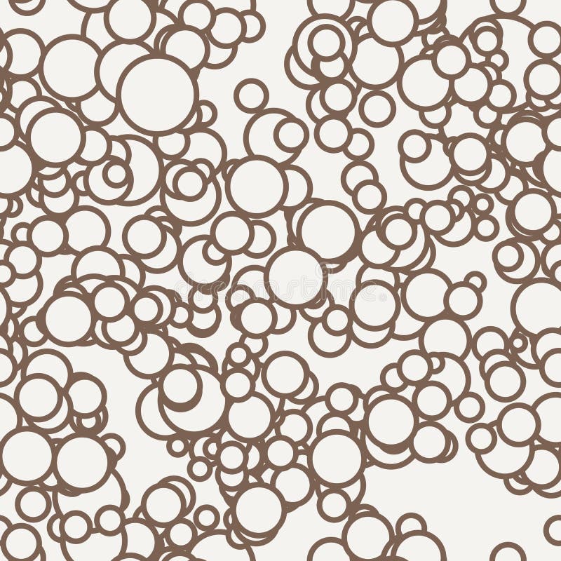 Vector Seamless Pattern of Contour Circles Stock Vector - Illustration ...