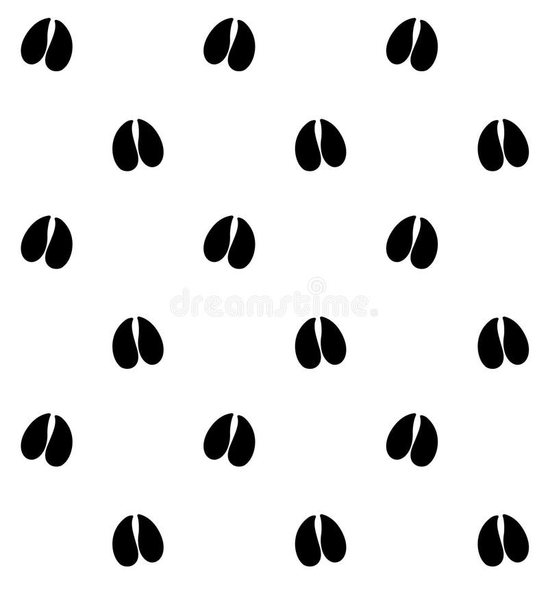 Vector Seamless Pattern of Cow or Goat Foot Prints Stock Vector ...