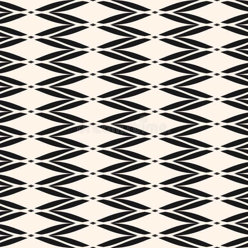 Vector Seamless Pattern with Curved Shapes, Elegant Mesh Texture. Art ...