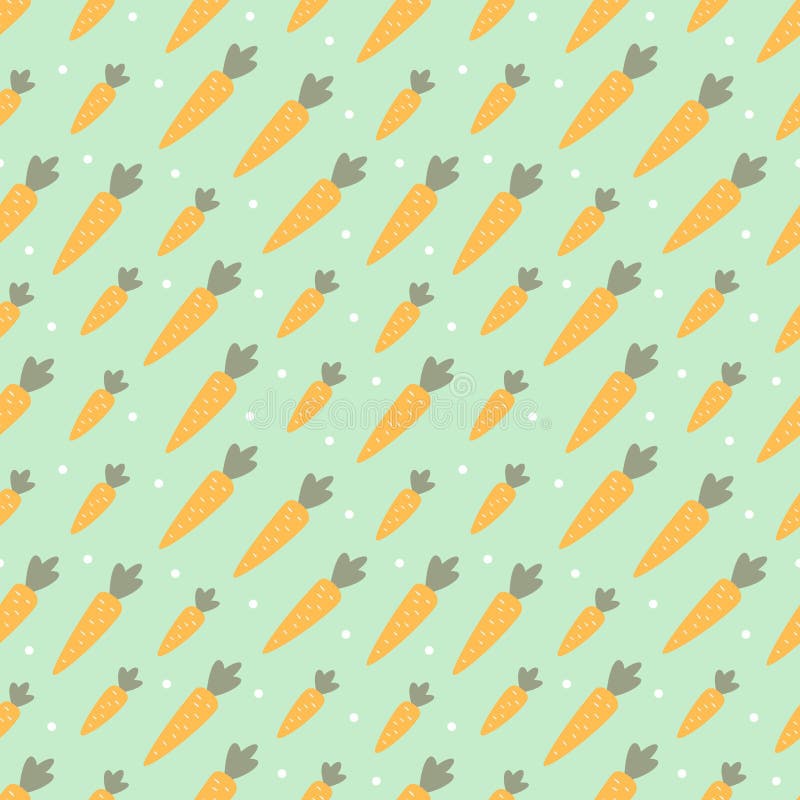 Cute Carrots Seamless Pattern on Beige Background with Aged Scratched ...
