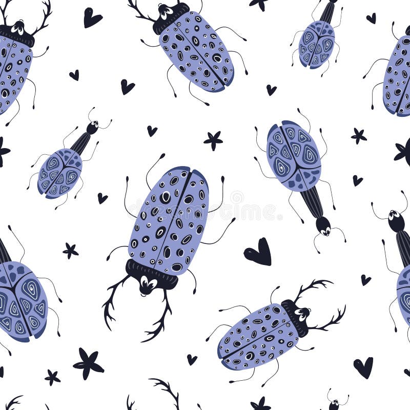 Vector cartoon bugs stock vector. Illustration of flat - 143273857