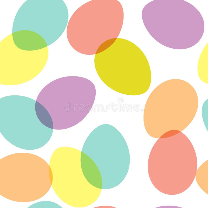 Vector Seamless Pattern with Decorative Oval Shapes. Stock Vector ...