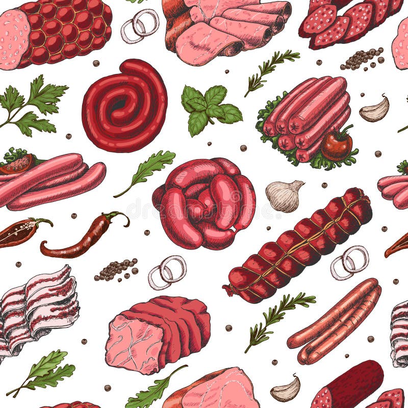 Color Sausages Stock Illustrations – 841 Color Sausages Stock ...