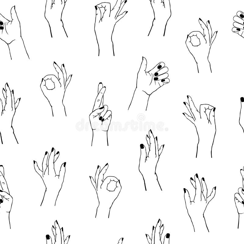 Hands Different Positions Stock Illustrations – 408 Hands Different ...