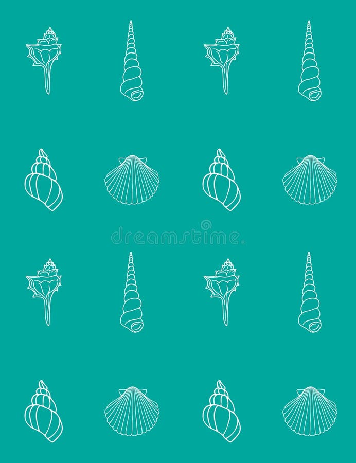 Sketch of a sea shell stock illustration. Illustration of sketch - 43007087