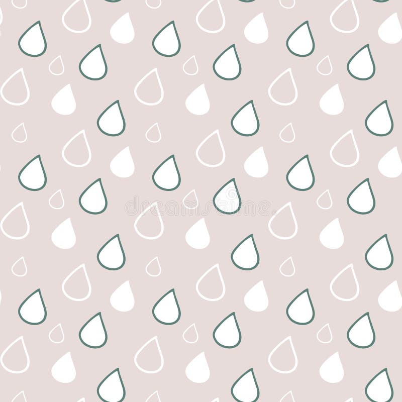 Vector Seamless Pattern with Drops Stock Vector - Illustration of ...