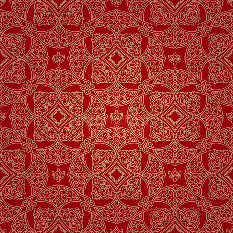 Vector Seamless Pattern in Eastern Style. Stock Illustration ...