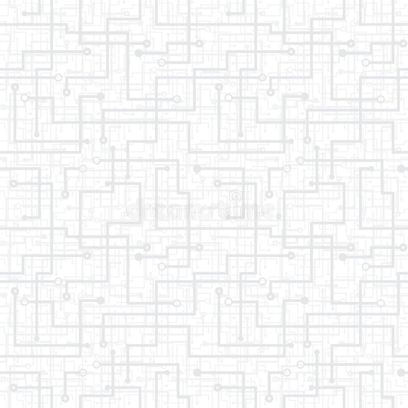 Repeating Circuit Pattern stock illustration. Illustration of digital ...