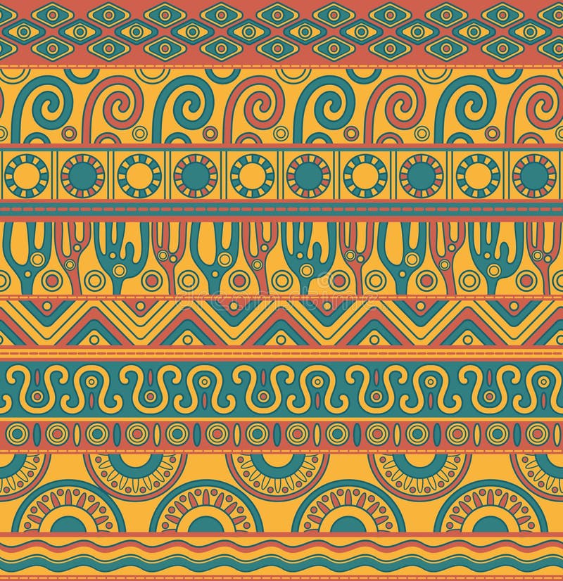 Abstract Ethnic Texture, Seamless Fabric Pattern Stock Vector ...