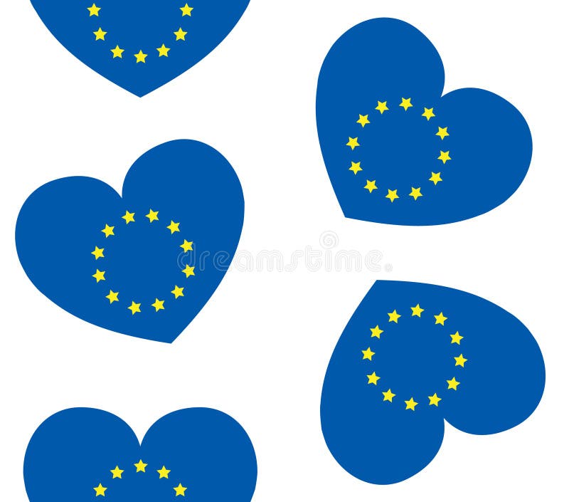 Vector Seamless Pattern of European Union Flag Stock Vector ...