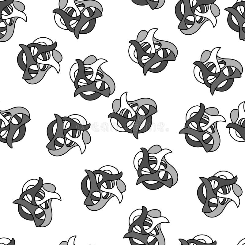 Vector Seamless Pattern. Fancy Stylish Pattern . Rhythmic Interweaving ...