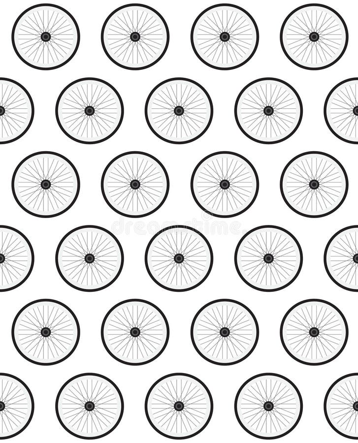 Vector Seamless Pattern of Flat Bicycle Wheel Stock Vector ...