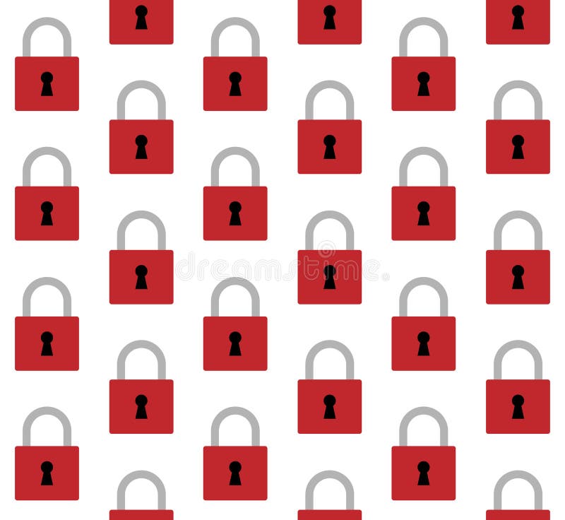 Vector Seamless Pattern of Flat Lock Stock Vector - Illustration of ...