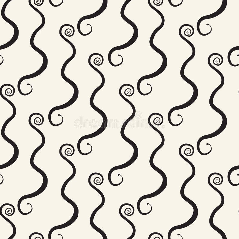 Vector Seamless Pattern with Floral Curls.Modern Stylish Texture Stock ...