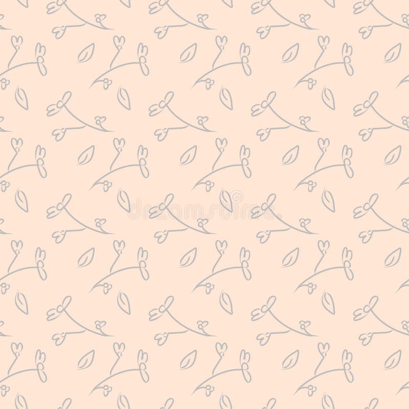 Vector Seamless Pattern Flower for Lady. Background Illustration ...