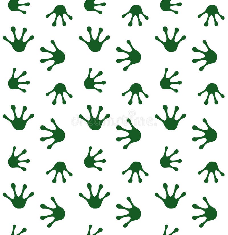Frog Paw. Footprint Of The Tree Frog Stock Vector - Illustration of ...