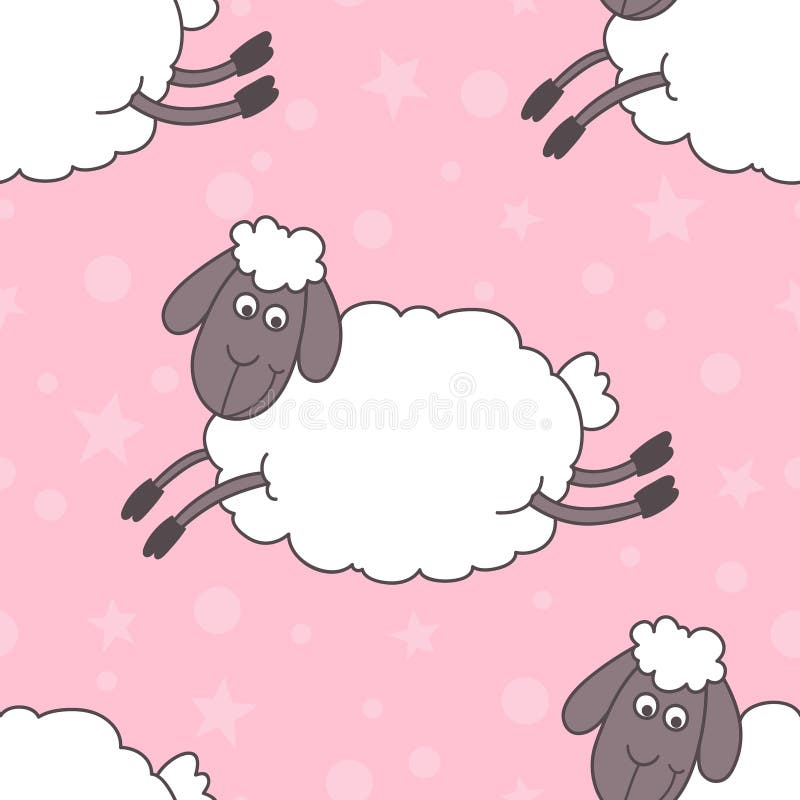 Cartoon Sheeps Seamless Texture Stock Illustrations – 244 Cartoon ...