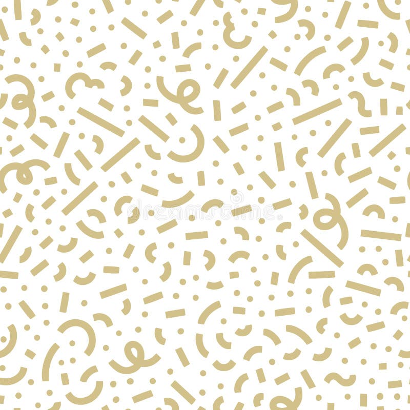 Vector Seamless Pattern with Geometric Confetti. Simple Geometric Color ...