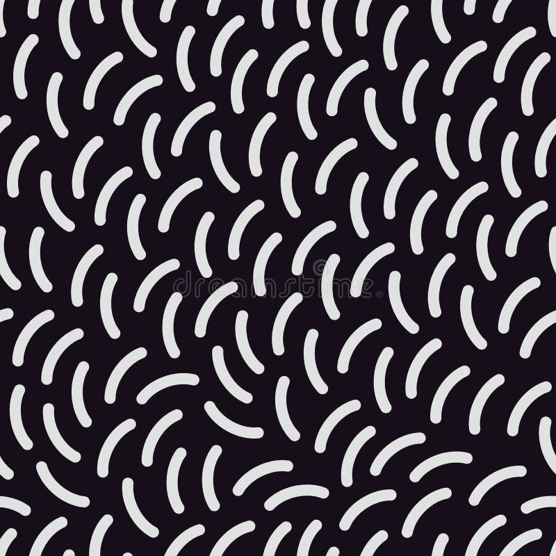 Vector Seamless Pattern with Geometric Strokes Elements. Memphis ...
