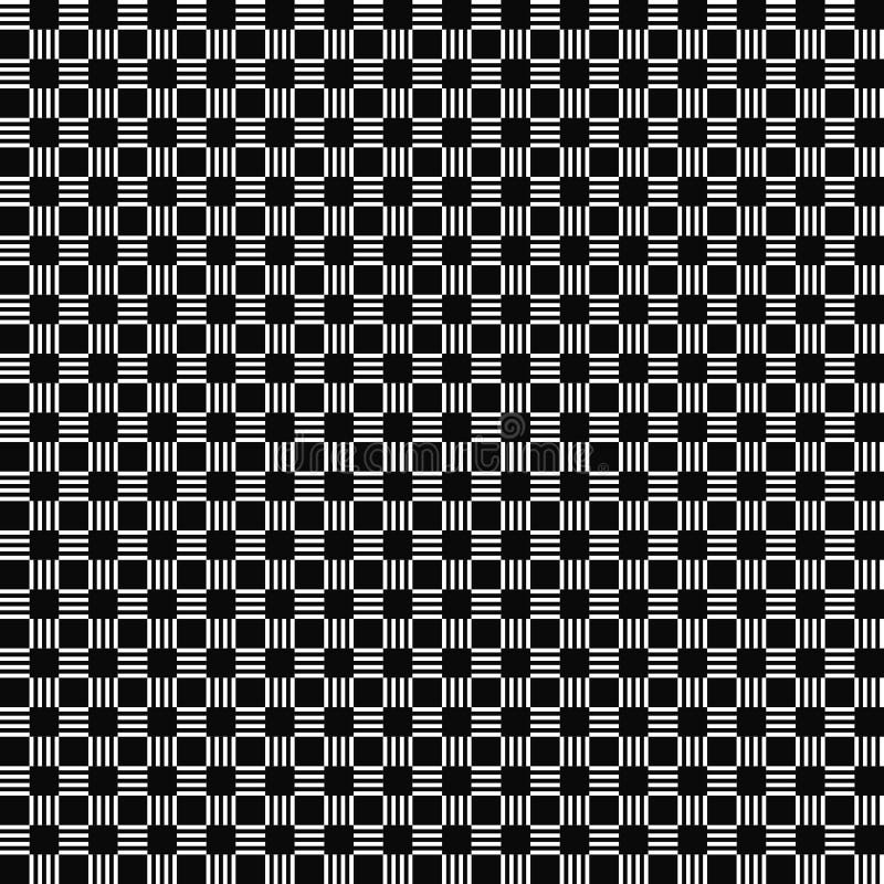 Vector Seamless Pattern. Geometric Texture. Black-and-white Background ...
